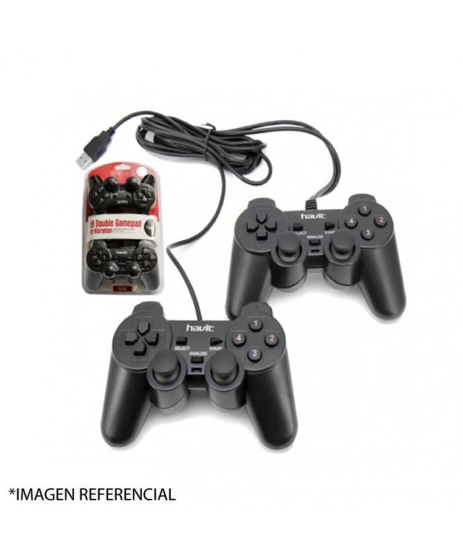 Gamepad doble control joystick usb con vibración 10 botones – Novicompu ...
